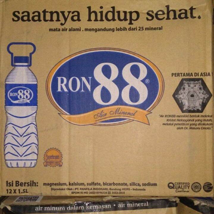 Air Mineral Ron 88 - 1500 ml (Kemasan Karton) | Lazada Indonesia