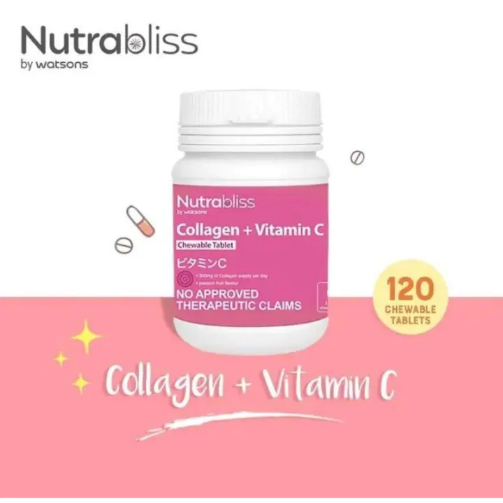 Nutrabliss Collagen+Vitamin C chewable tablet | Lazada PH