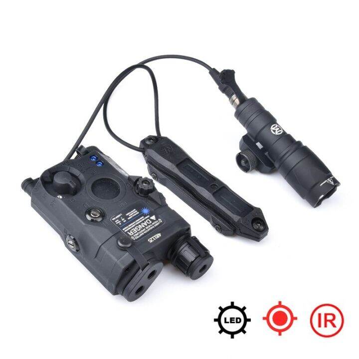 WADSN PEQ15 Tactical M300 Light PEQ 15 Red Green Blue Dot Laser IR LED ...