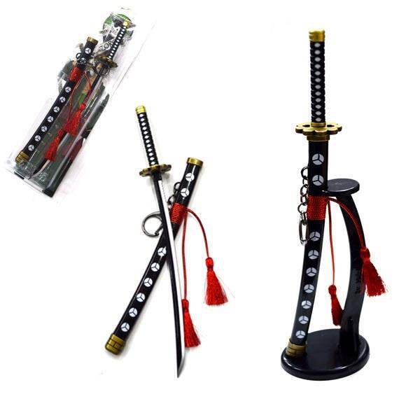 One Piece Zoro Law Demon Slayer Tanjiro 22cm Sword W/case With Display ...