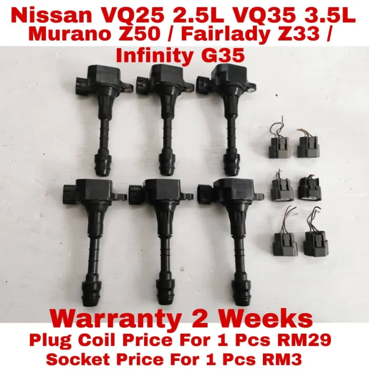Nissan VQ25 VQ30 VQ35 Murano Z50 Fairlady Z33 Infinity G35 Fuga Plug ...