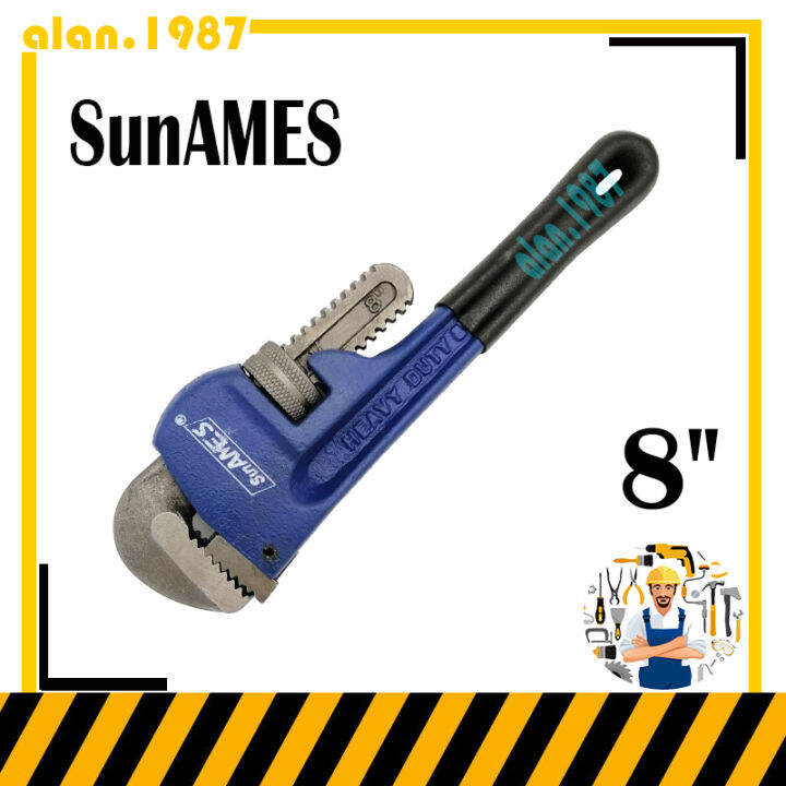 SunAMES industrial pipe wrench, pipe wrench (8 inch) | Lazada PH