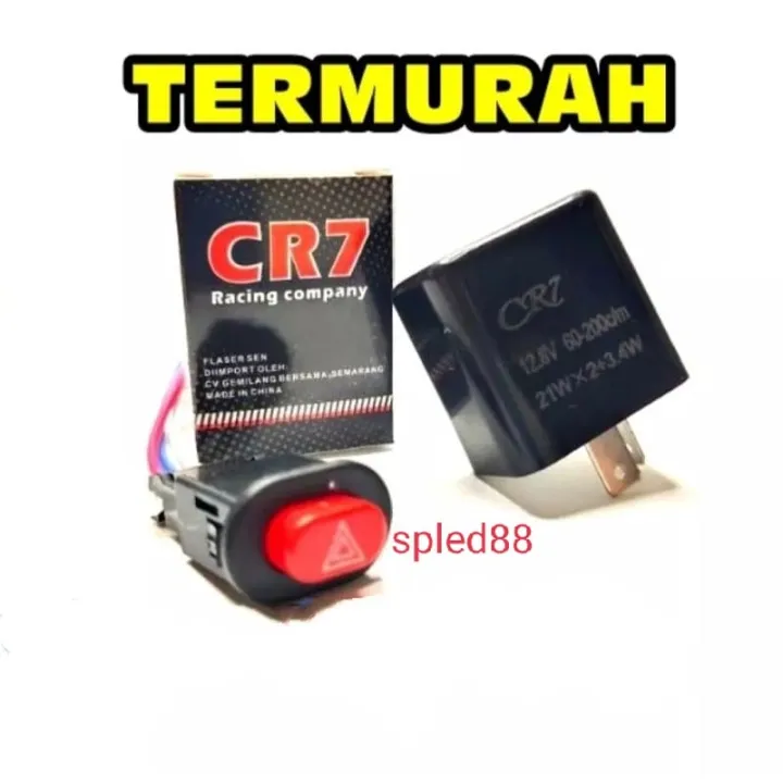 Flasher cr7 dan saklar hazard Relay Sein CR7 Flasher Sen LED Stel cepat ...