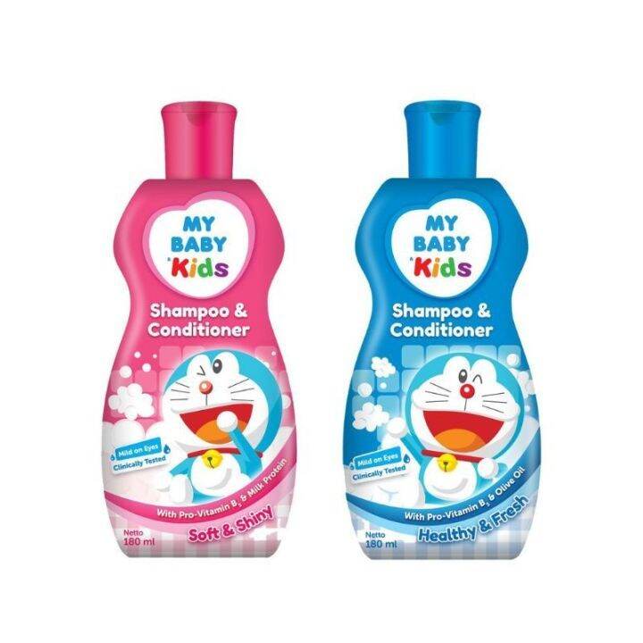 MY BABY Kids Shampoo & Conditioner Doraemon 100 ml / 180 ml | Sampo ...