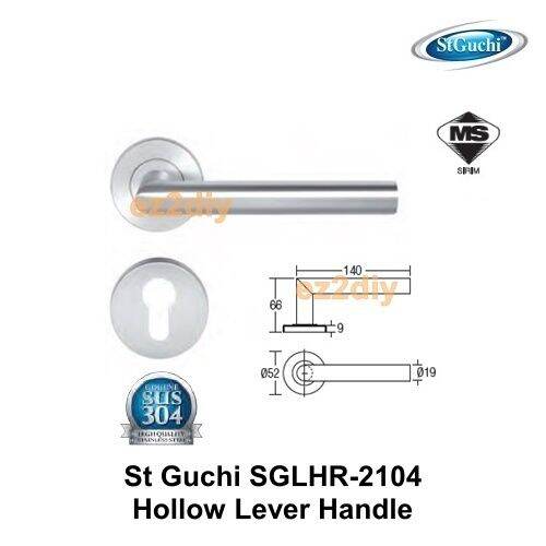St Guchi SGLHR-2104 SIRIM Certified Hollow Lever Handle Pemegang Pintu ...