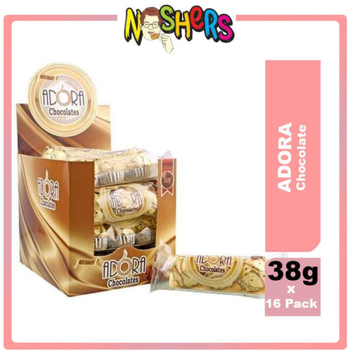 Noshers Adora Chocolate Choco Filled with Wafer and Peanut 608g (38g ...