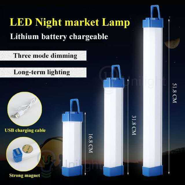 [Ready Stock] 40W 16.8cm LED Lithium Battery Light Rechargeable Tube ...