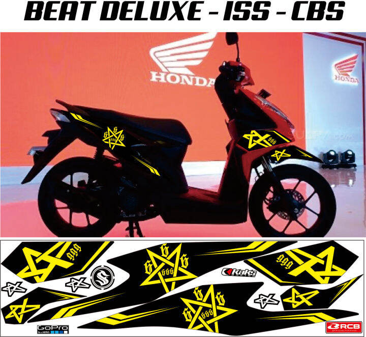 STRIPING BEAT LIS KUNING ISS CBS 2022/ STIKER LIS BODY BEAT NEW 2019 ...