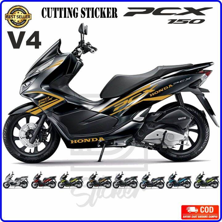 Cutting Sticker PCX 150 Variasi 4 Stiker Motor honda keren Hologram ...