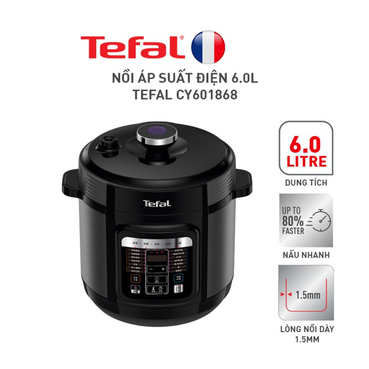 Nồi Áp Suất Điện Đa Năng Thương Hiệu Pháp Tefal Home Chef CY601868 ...