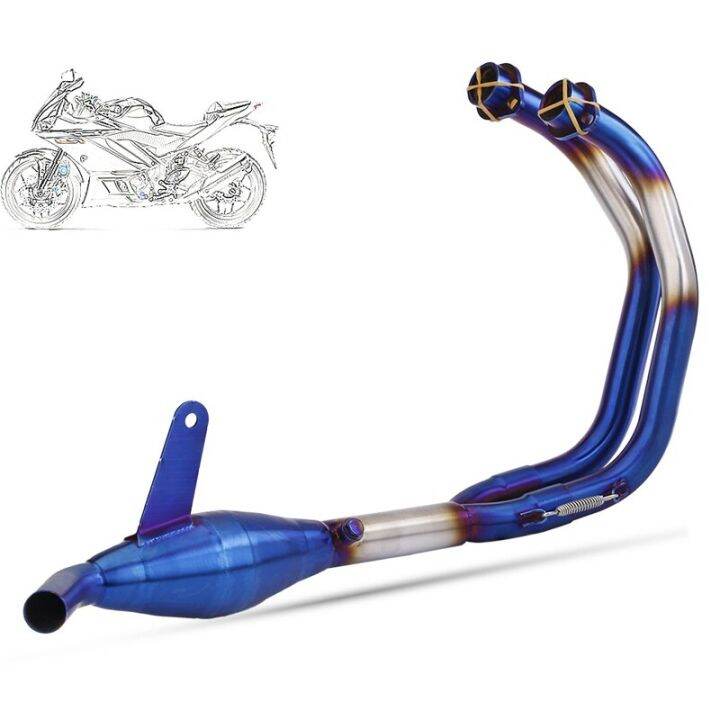 R3 Motorcycle Exhaust Escape Moto Modified Full Systems Front Middle