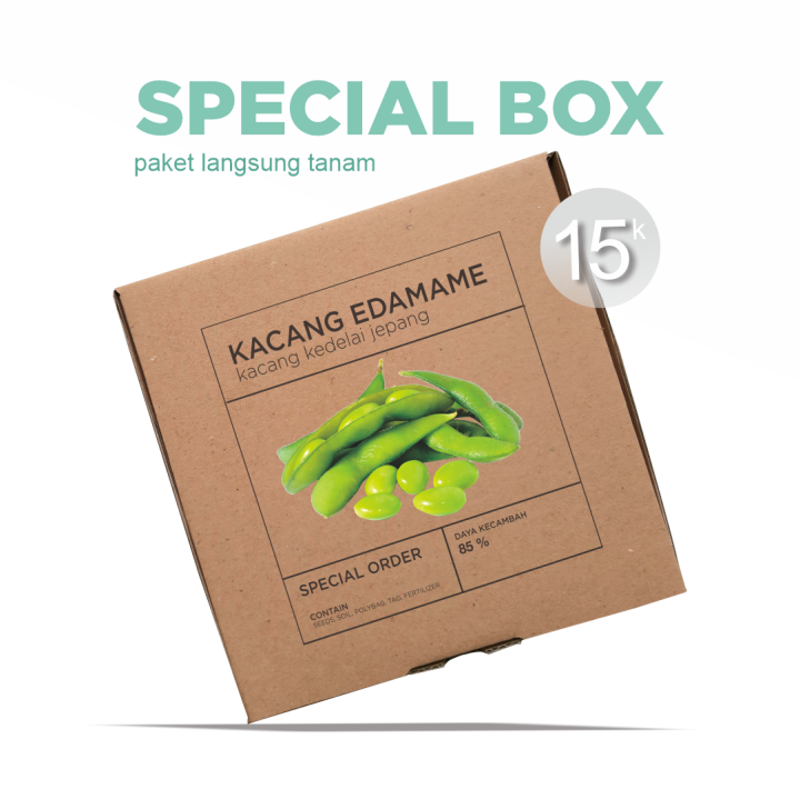 Paket Langsung Tanam - Gardening Kit - SPECIAL BOX - Benih Edamame ...