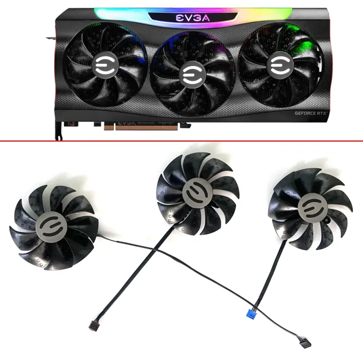 87MM 4PIN PLD09220S12H 0.55A RTX3090 3080 TI 3070 FTW3 ULTRA GPU FAN ...