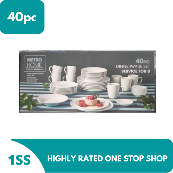 Metro Home Dinnerware Set 40pcs | Lazada PH