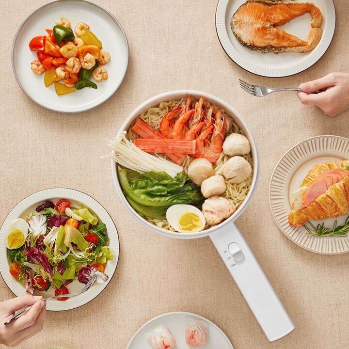 Non-Stick Electric Cooking Pot Round Skillet Pot Multi-purpose Home ...