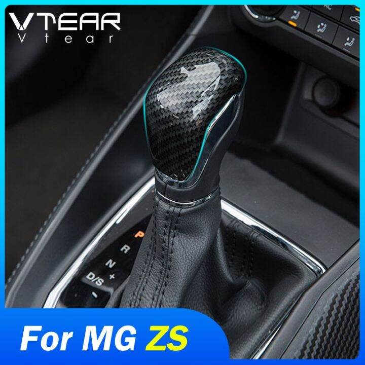 Vtear For MG ZS ที่หุ้มเกียร์ Gear Head RX5 MG3 MG6,อุปกรณ์ตกแต่งรถยนต์คาร์บอนไฟเบอร์อุปกรณ์ตก ...