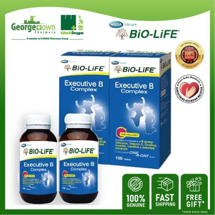 BiO-LiFE Exec B Complex (100s x 2) [Georgetown Wellings Pharmacy] | Lazada
