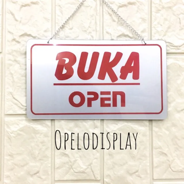Sign Board Buka Tutup / Open Close | Lazada Indonesia