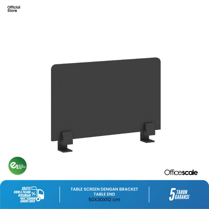 Tabel Screen + Bracket Table End Officescale | Lazada Indonesia