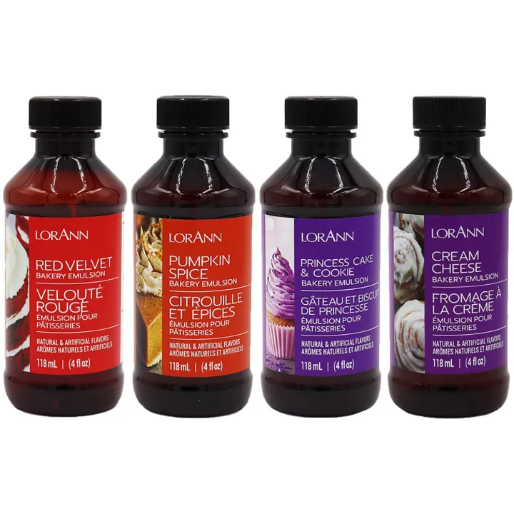 Lorann Oils Bakery Emulsion Bundle, Red Velvet Princess Cake Cream ...