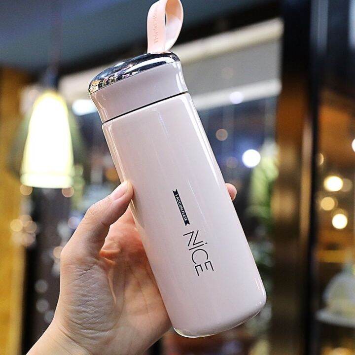 พร้อมส่ง🧋กระบอกน้ำเก็บความเย็น/ร้อน NICE Vacuum Flask 400ml. | Lazada.co.th