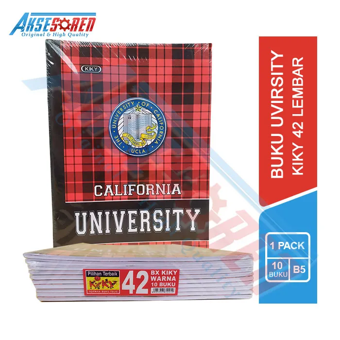 BUKU TULIS CAMPUS KIKY [1 PACK/42 LEMBAR/B5] / BUKU TULIS SEKOLAH ...