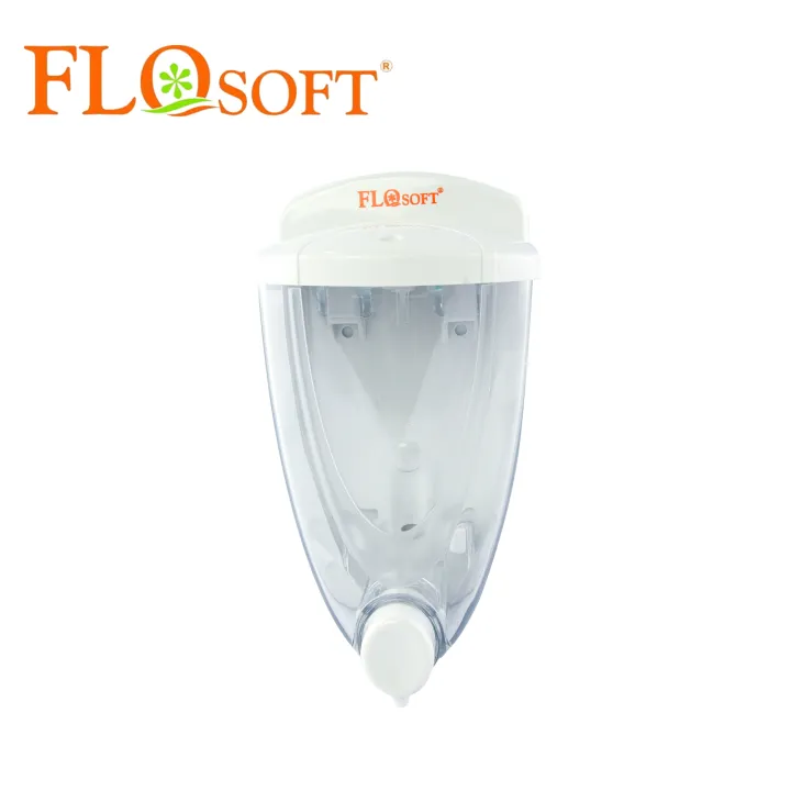 Flora Flosoft 650 ml Liquid Soap & Shampoo Dispenser L 10.5 cm x W 8 cm ...