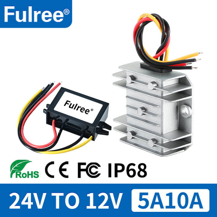 24V DC to 12V DC 5A 10A Buck Converter 24 Volt Step Down to 12 Volt ...