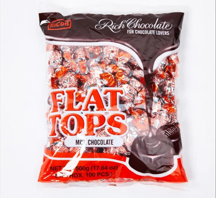 Ricoa Flat Tops Milk Chocolate 500g | Lazada PH