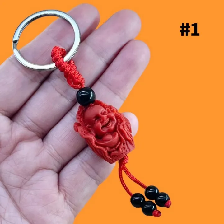 Feng Shui Coral Keychains Money Bag ，Buddha Pechay,Piyao,Wu Lou ...