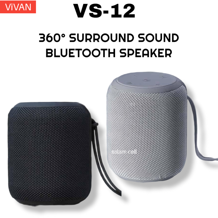 Speaker Bluetooth VIVAN VS12 Wireless Audio Portable Mega Bass Original ...