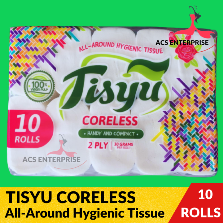 10 Rolls - Tisyu Coreless Hygienic Tissue | Lazada PH