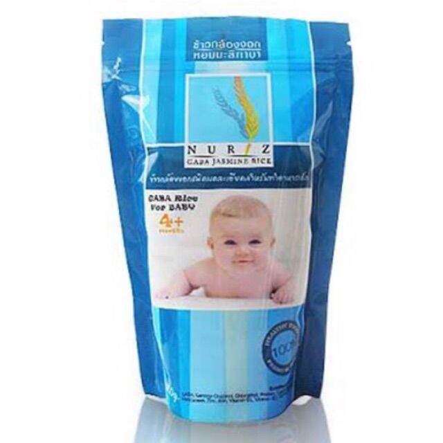 Nuriz ข้าวกล้องงอกหอมมะลิกาบา บดละเอียด ข้าวบดสำหรับทารก ข้าวกาบา อาหารเด็ก (6M+) นูริซ | Lazada ...