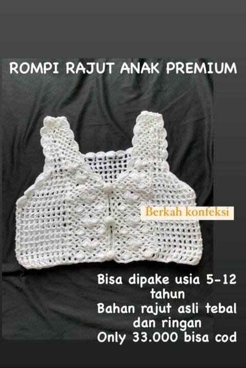 VEST RAJUT ROMPI ANAK PREMIUM | Lazada Indonesia