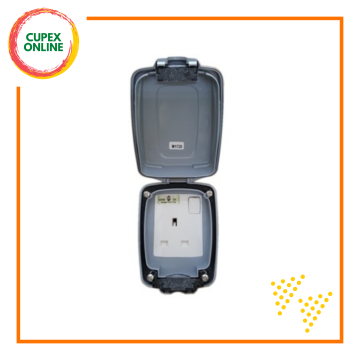 MK 86486 Masterseal Compact SP Switched Socket Outlet 1G 13A Grey ...