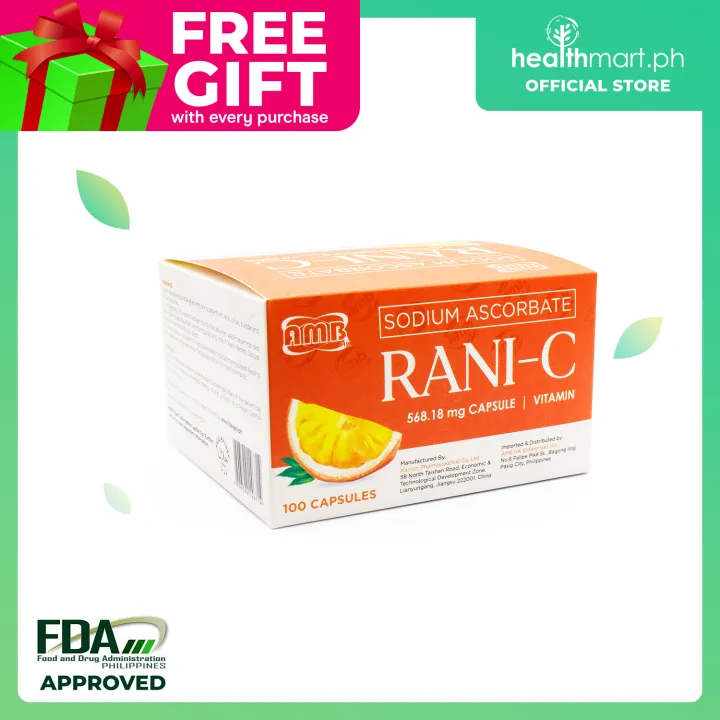 Rani-C (100 capsules) Sodium Ascorbate 568.18mg | Help Treat Vitamin C ...