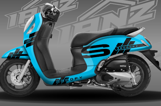 DECAL STICKER HONDA SCOOPY FULL BODY / STICKER VARIASI SCOOPY TERBARU ...