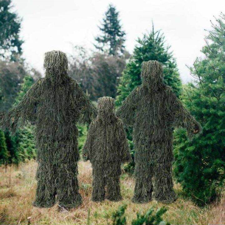 Hunting Camouflage Ghillie Suit 3D Camo Clothing Jungle Military ...