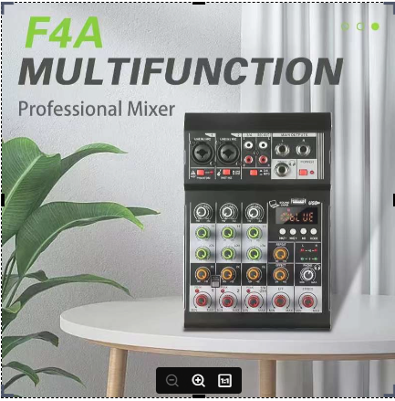AMA GOOD SHOP Professional 4-Channel Audio Effect Mixer Proffesional ...