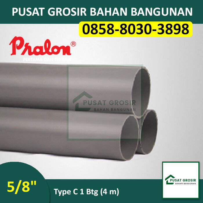Pipa PVC 5/8" C Merek Pralon 5/8inch C Per Btg (4m) | Lazada Indonesia