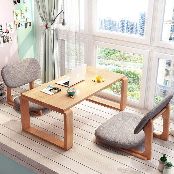 Solid wood tatami backrest chair Japanese-style chair backrest seat ...