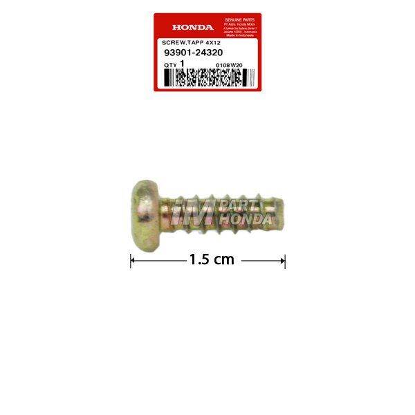 93901-24320 Baut Ulir Drat Kasar Pendek Screw Tapping 4X12 Kuning ...