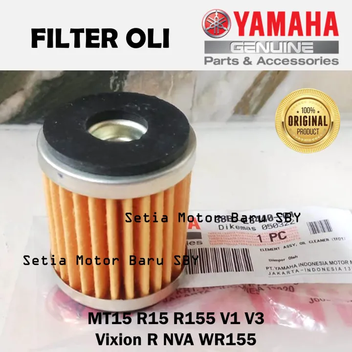 Filter Oli Elemen MT15 R15 R155 V1 V3 Vixion R NVA WR155 Asli Original ...