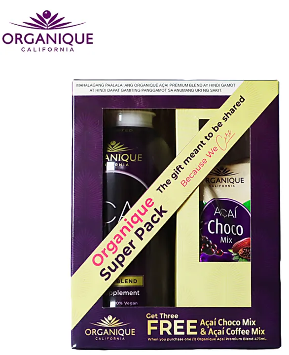 ORGANIQUE ACAI BERRY SUPER PACK, 473 ml Acai Berry Juice with Three(3 ...