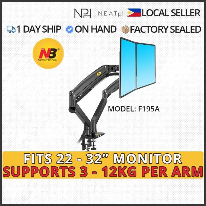 NB North Bayou Dual Monitor Arm Mount Stand F195A [ F160 UPGRADE ...