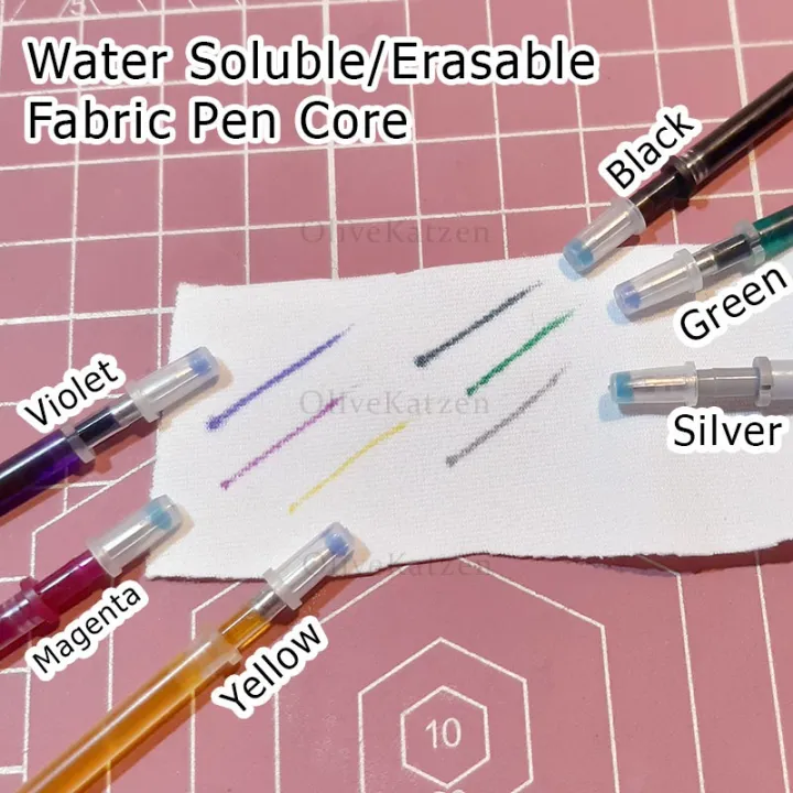 WATER Soluble Ink Water Erasable Pen Disappearing Ink Fabric Pen Core ...