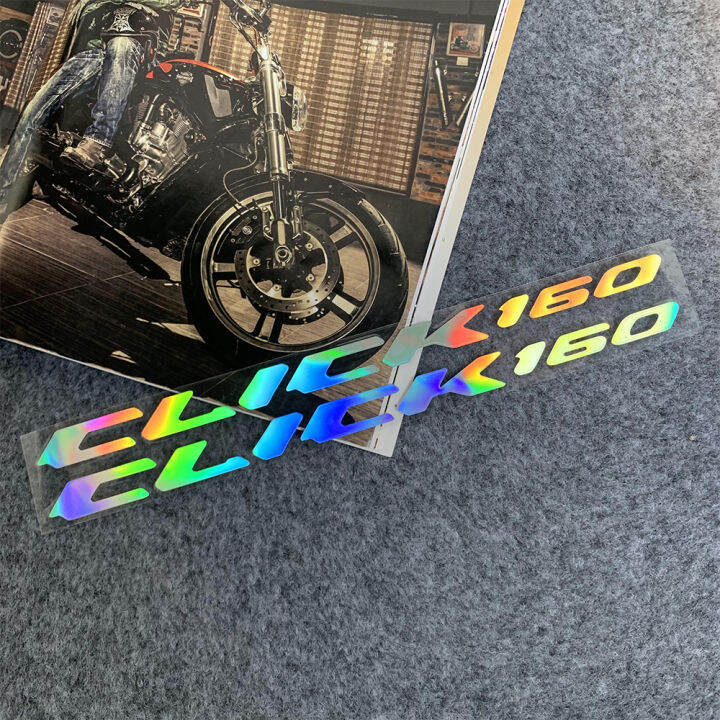 HONDA CLICK160 CLICK 160 3D Reflectived Stickers CLICK Logo Tank Emblem ...