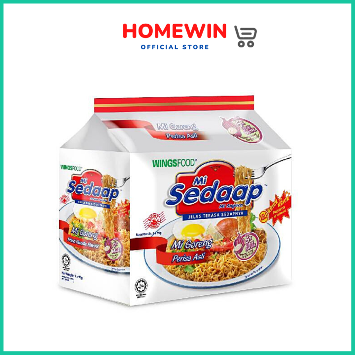 Mi Sedaap Mi Goreng Perisa Asli (90g x 5 Packs) | Lazada