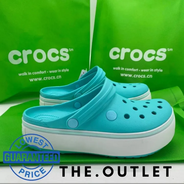 CROCS Classic Platform clogs sandals for women korean fashion beach ...
