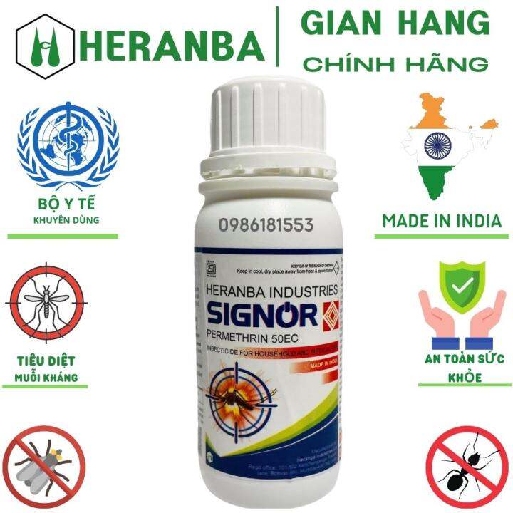 Thuốc Diệt Muỗi Nhập Khẩu Ấn Độ SIGNOR PERMETHRIN 50EC Chai 100ml, Diệt ...